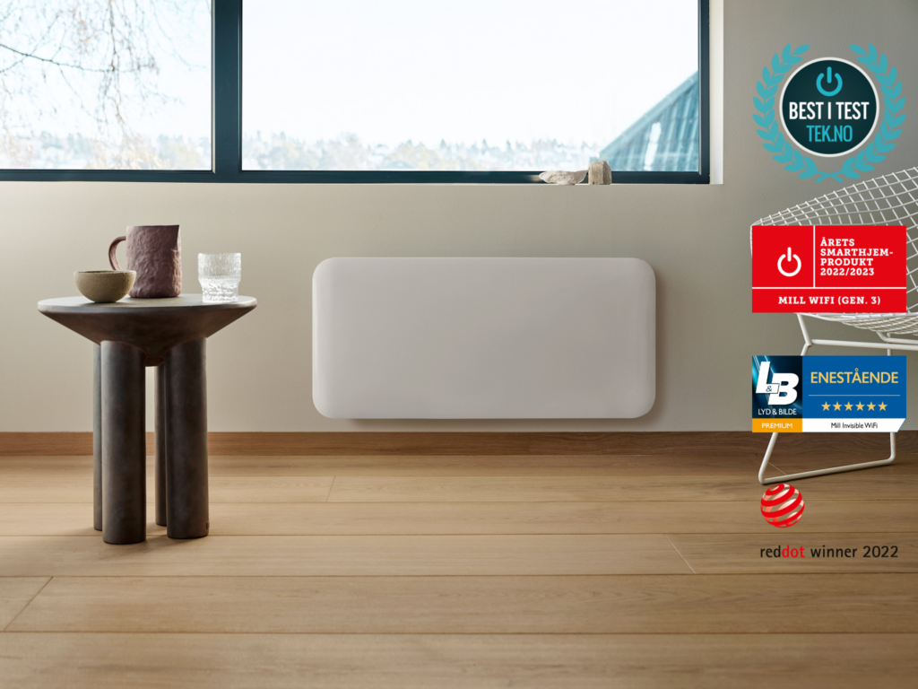 Mill Invisible Smart WiFi panelovn 1500W Gen. 4 - Mill