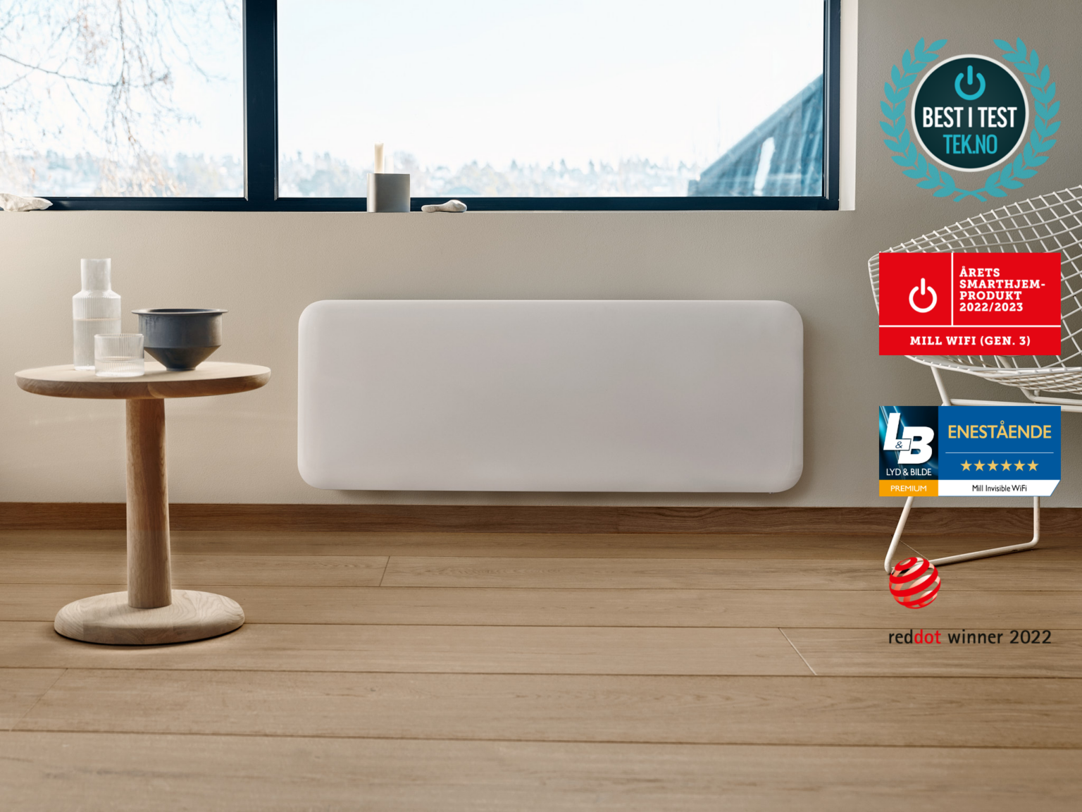 Mill Invisible Smart WiFi panelovn 2000W Gen. 4 - Mill