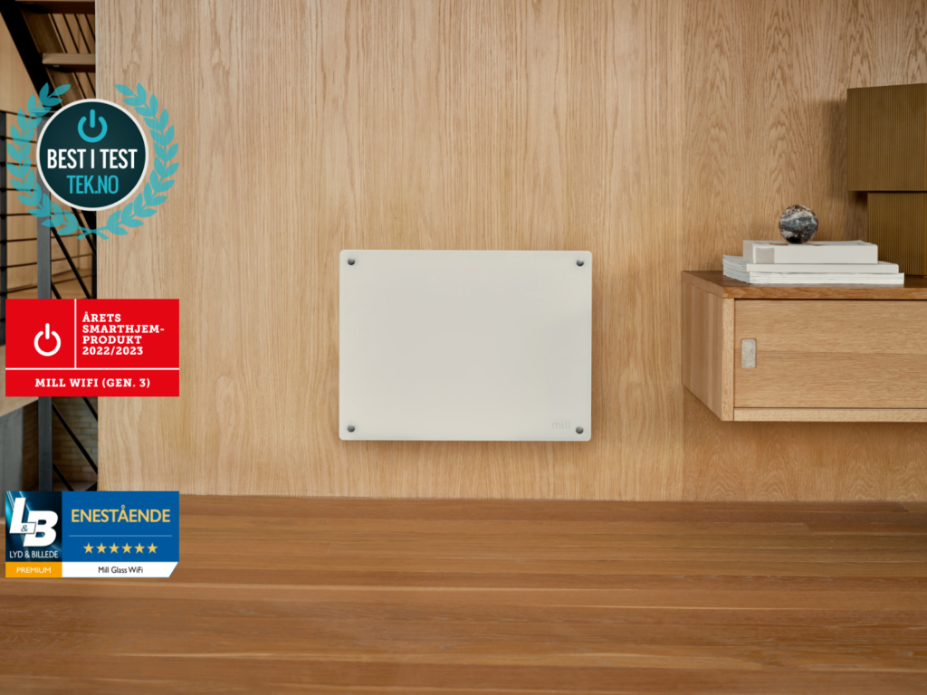 Mill Glass Smart WiFi panelovn 400W Gen. 4 - Mill