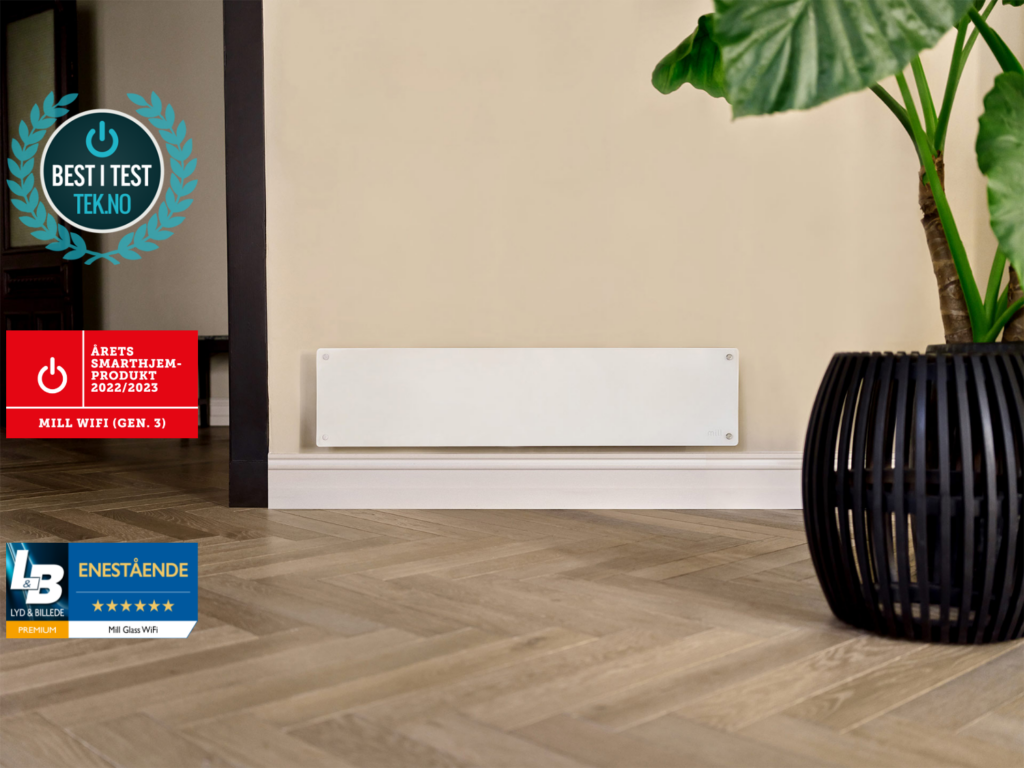 Mill Glass Smart WiFi panellist 800W Gen. 4 - Mill