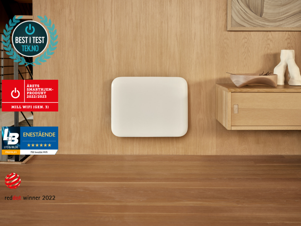 Mill Invisible Smart WiFi panelovn 400W Gen. 4 - Mill